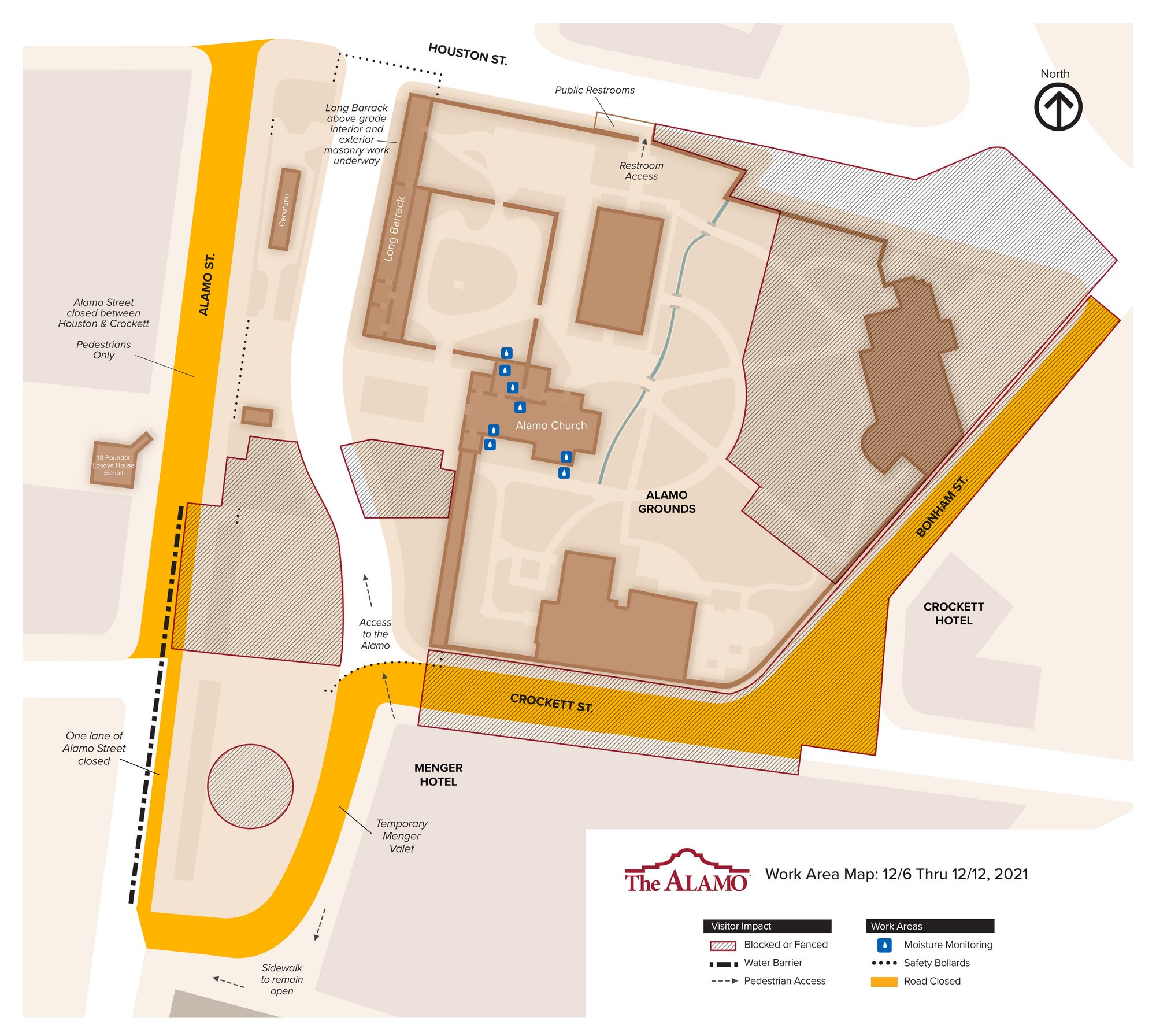 Alamo Area Work Map 12/6 to 12/12 | The Alamo