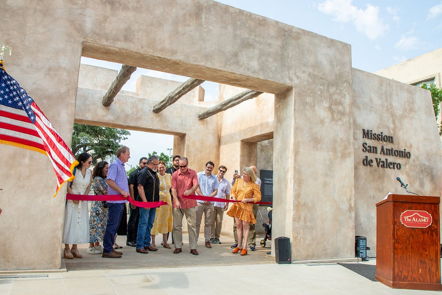 Celebrating the Unveiling of the Alamo's Mission Gate and Lunette ...