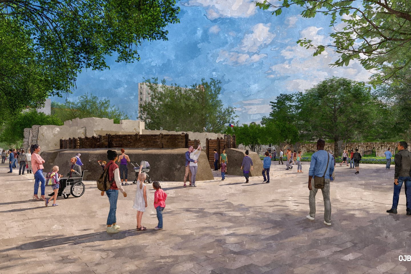 Mission Gate and Lunette | The Alamo