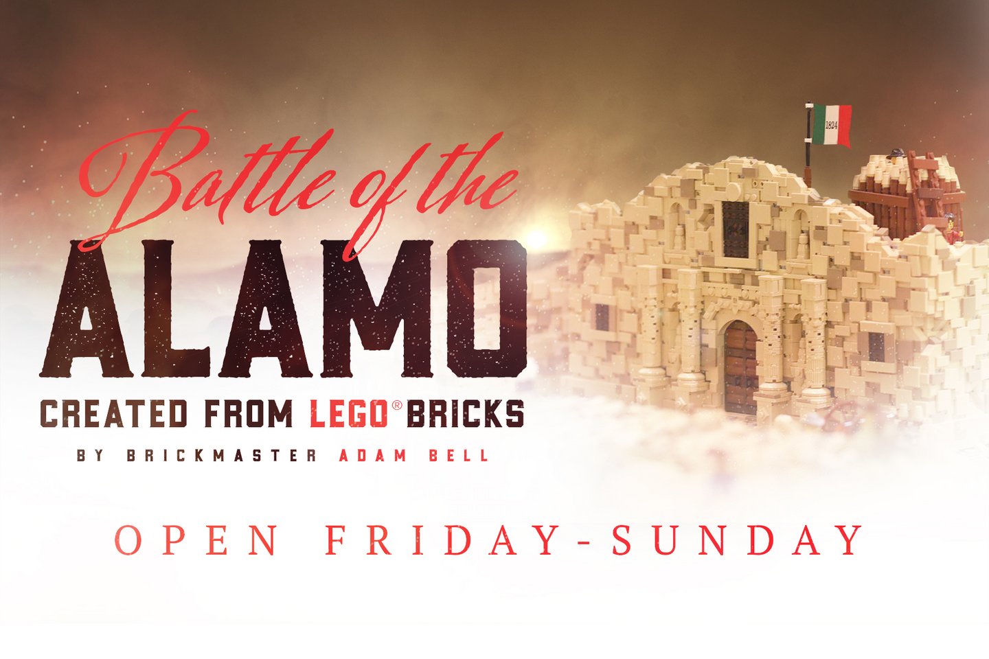 The Battle of the Alamo Exhibit Made From LEGO® Bricks Opens at The ...