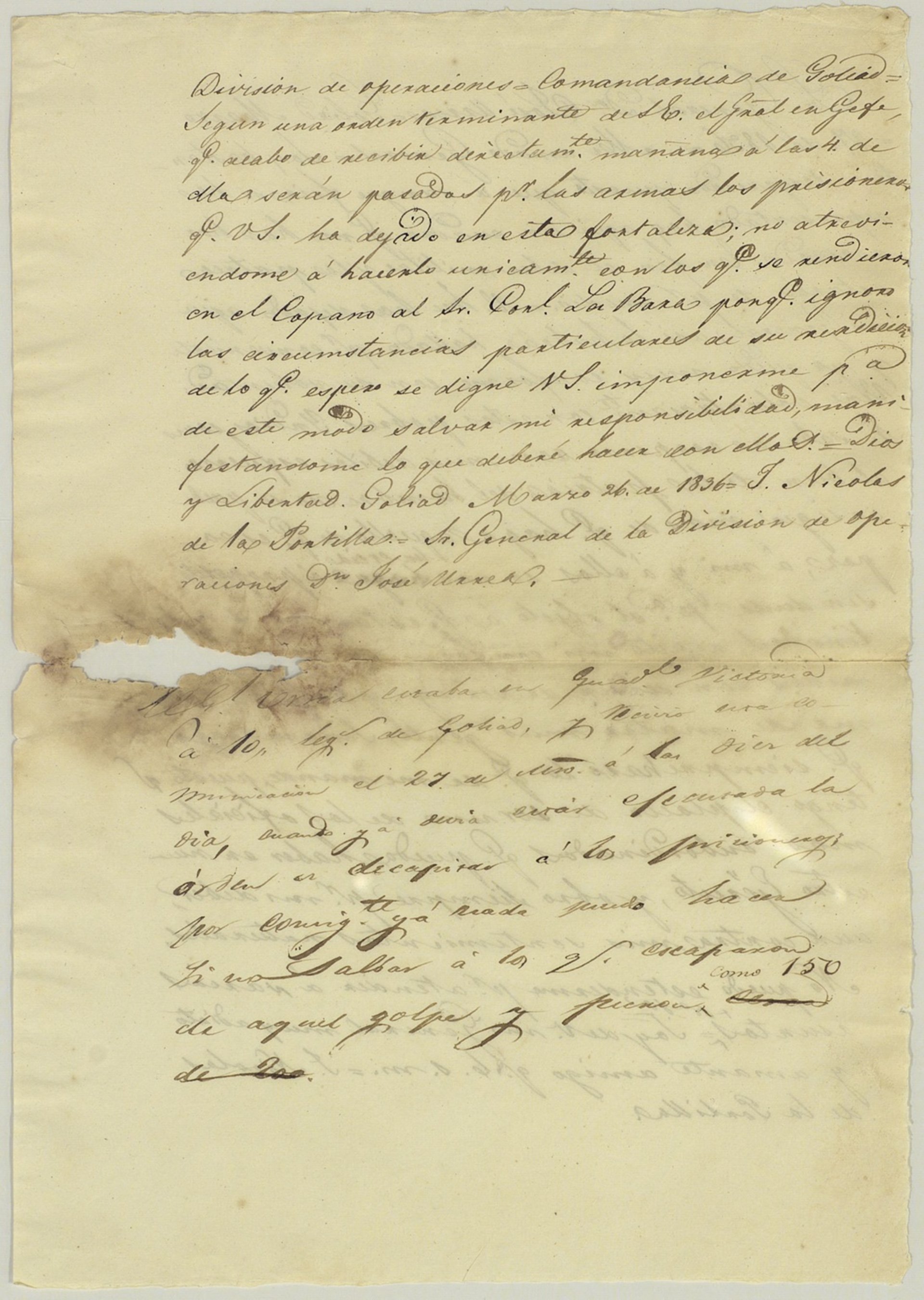 Artifact Spotlight — Colonel Nicolás de la Portilla Letters | The Alamo