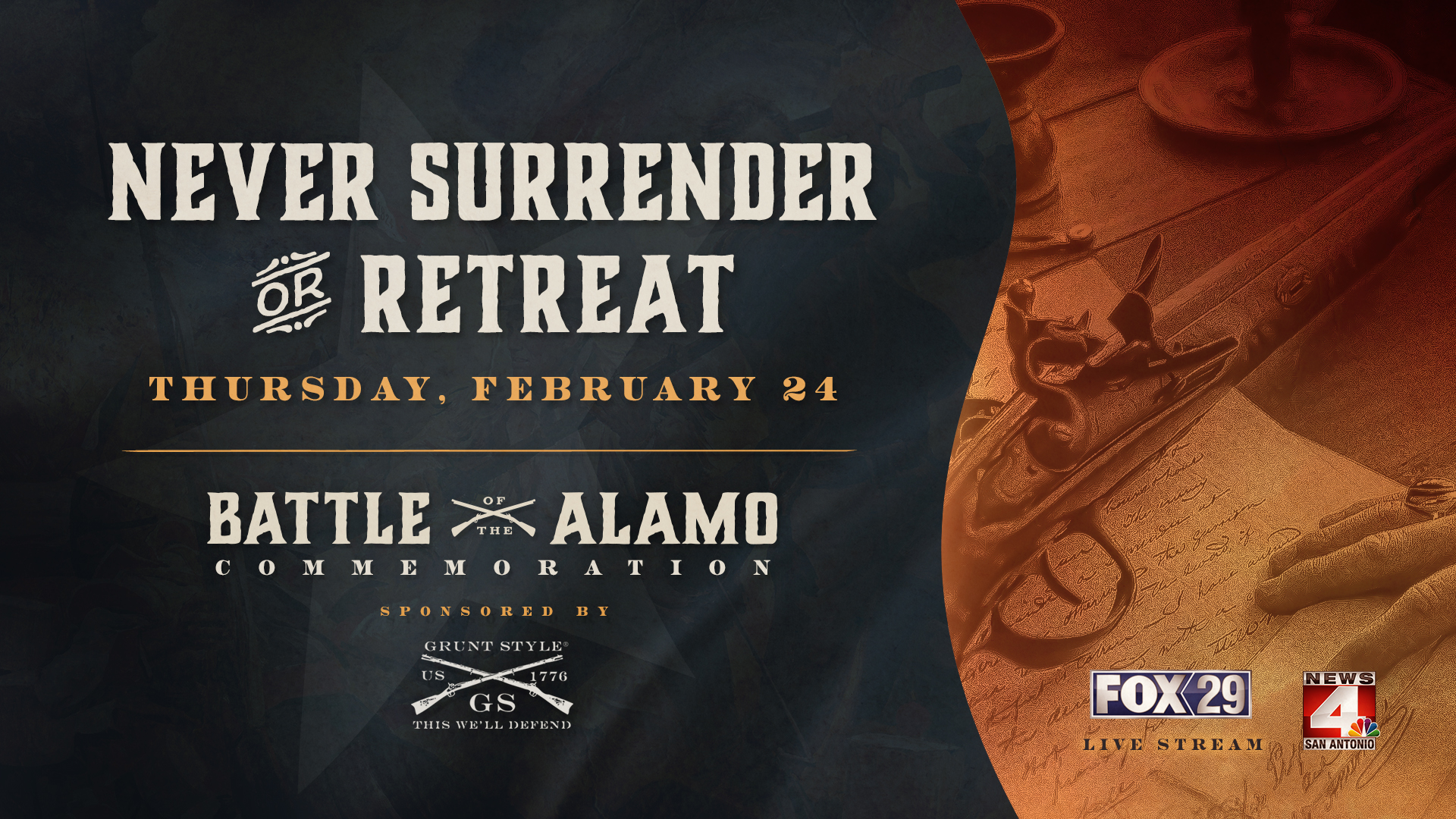 Experience "Never Surrender or Retreat" | The Alamo