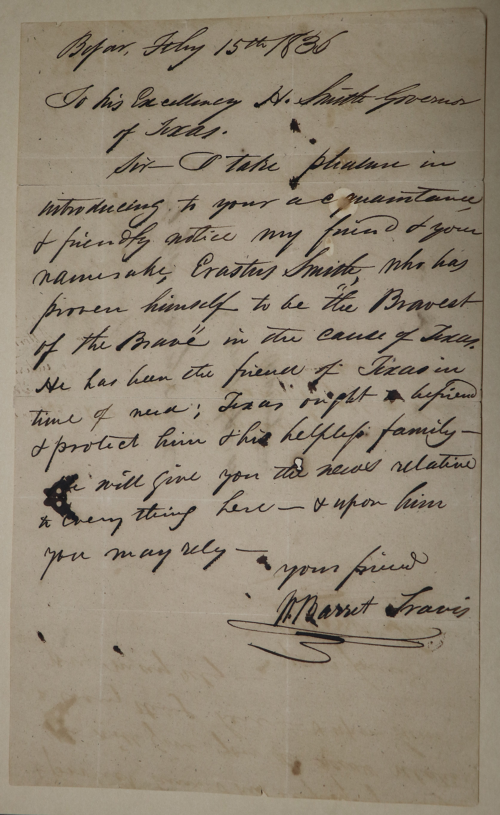 William Travis Letter