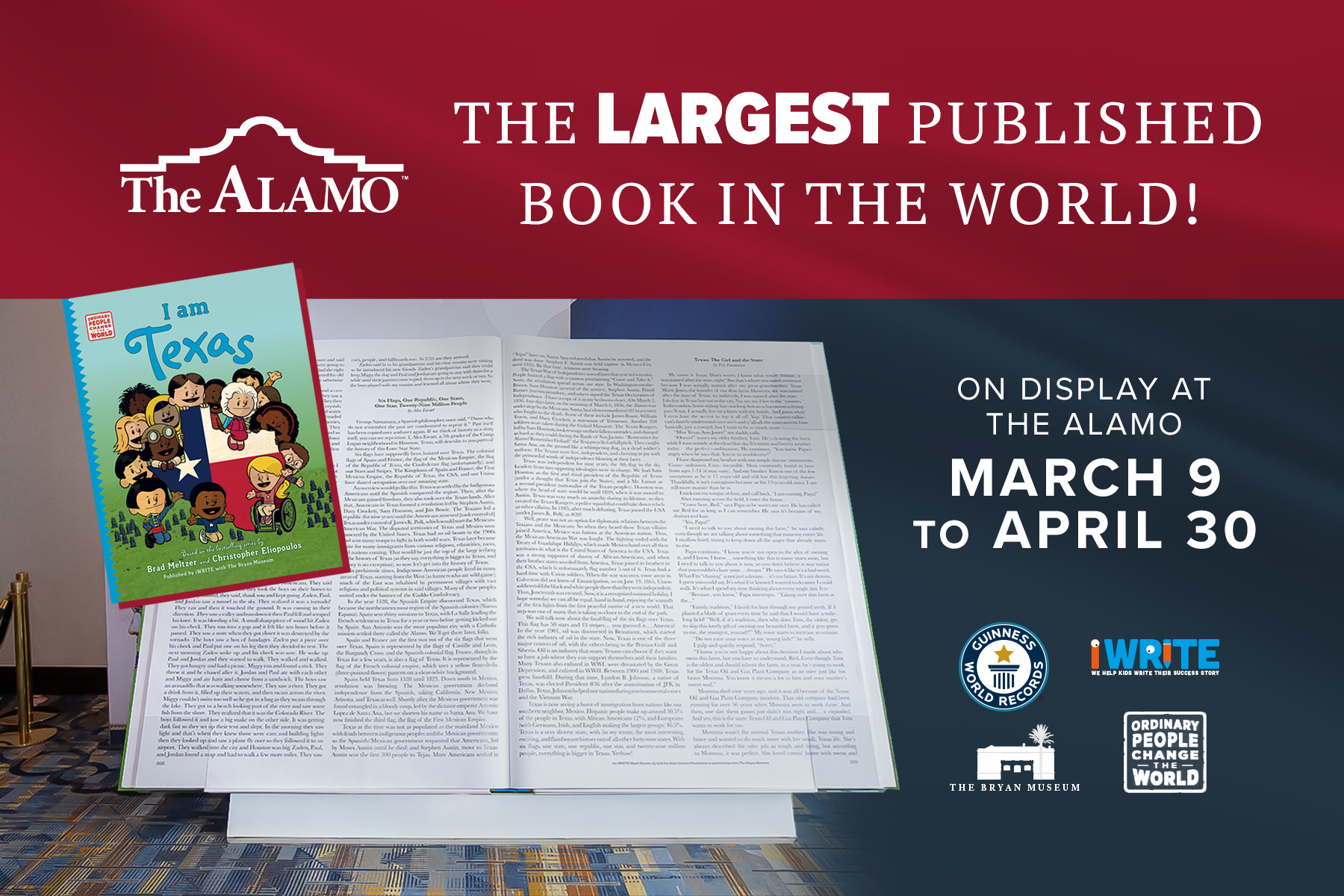 The Alamo Kicks Off National Reading Month With Guinness World Record ...