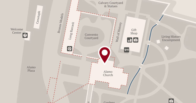 Map of the Alamo View Map